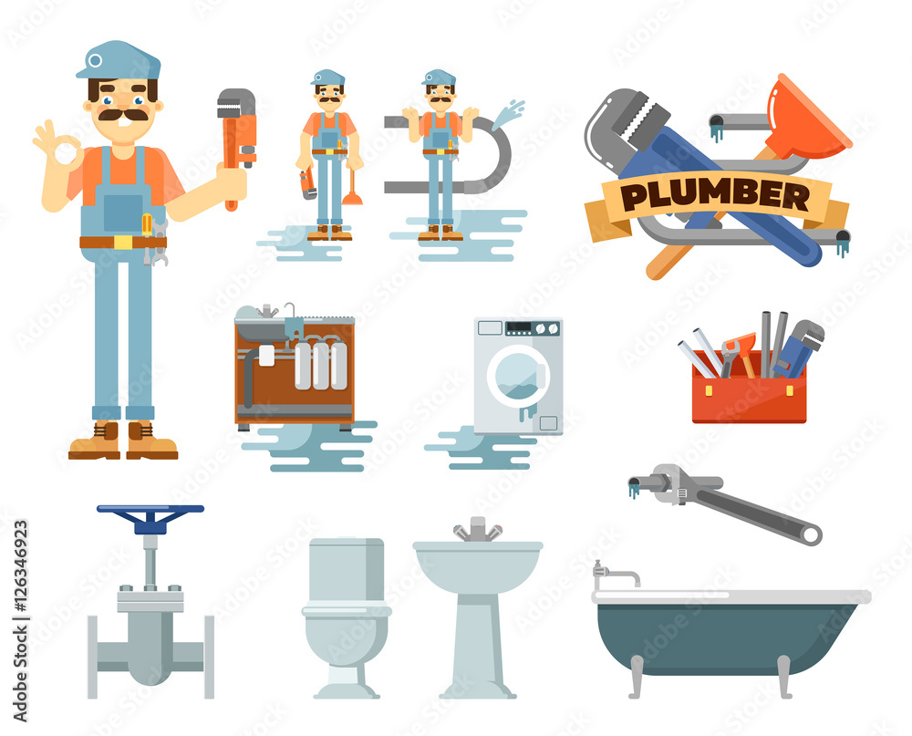 Plumber Tools Clip Art