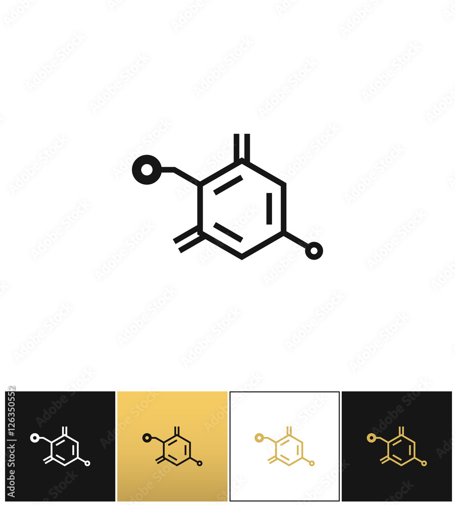 Chemical formula structure vector icon Stock Vector | Adobe Stock