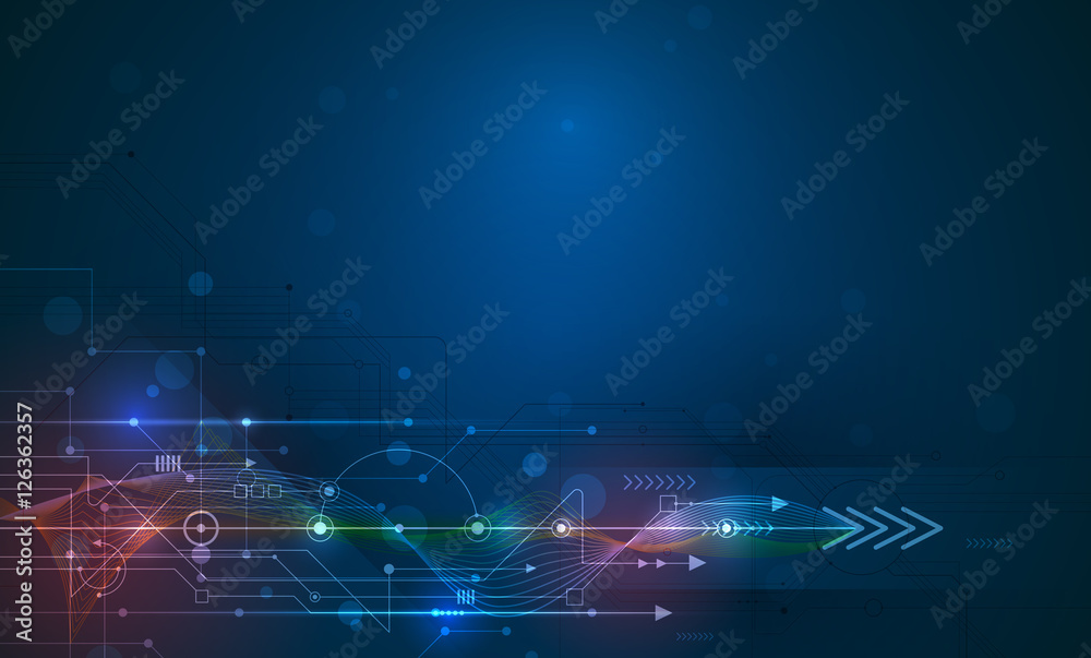 Vector Abstract futuristic circuit board and mesh line, Illustration ... Vector Abstract futuristic circuit board and mesh line, Illustration ...