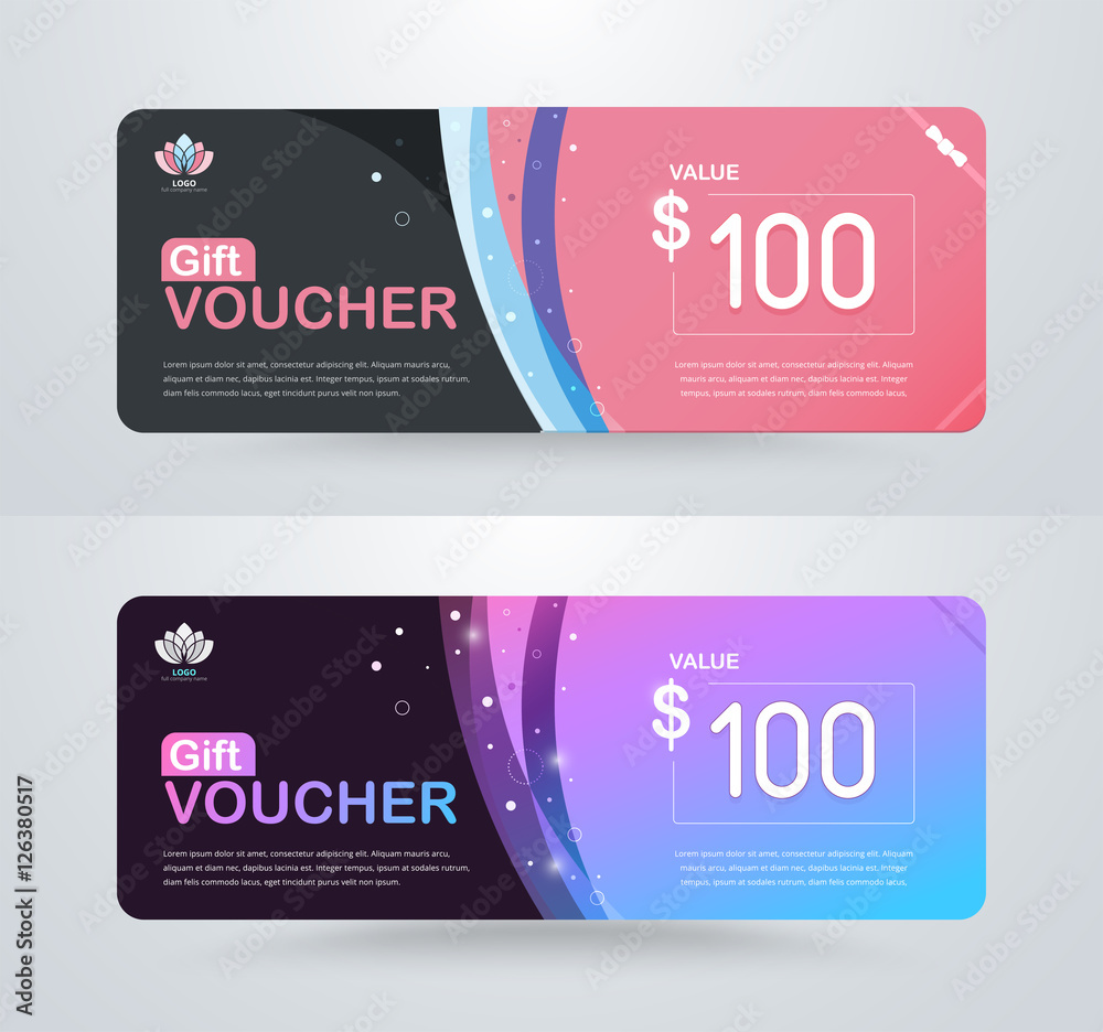 Gift voucher card template design. for special time, Best of customer ...