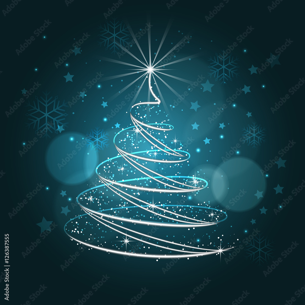 Christmas tree Stock Vector | Adobe Stock