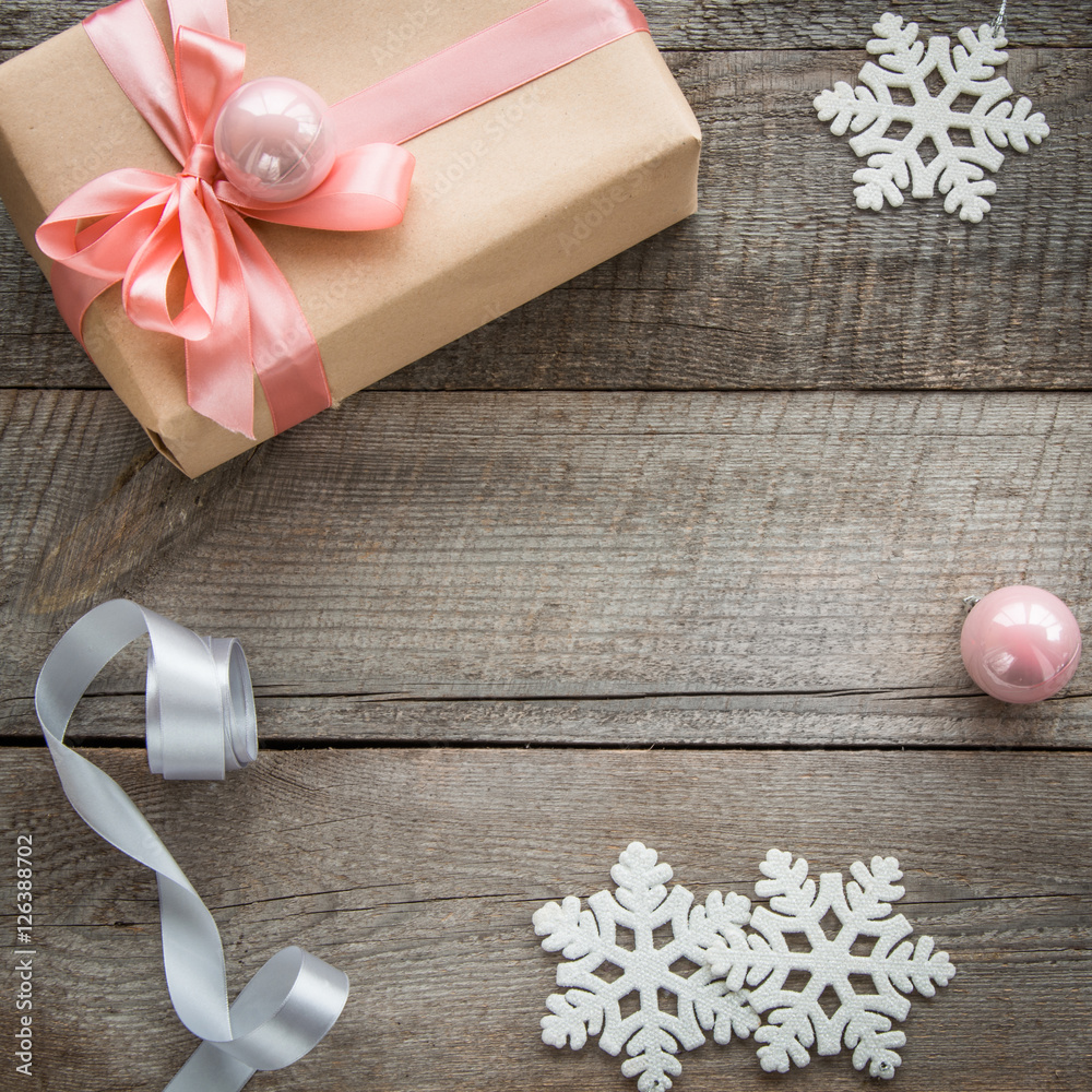 Christmas concept. Vintage open book for you greetings and wishes ...