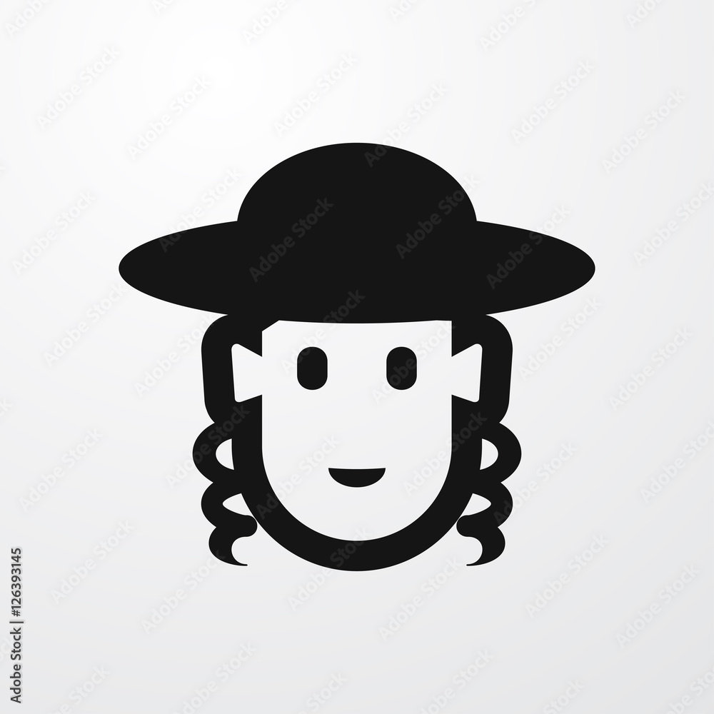 monk icon illustration Stock Vector | Adobe Stock