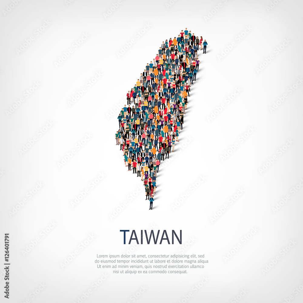 people map country Taiwan vector Stock Vector | Adobe Stock