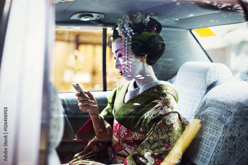 Traditional Geisha Kimono Obi