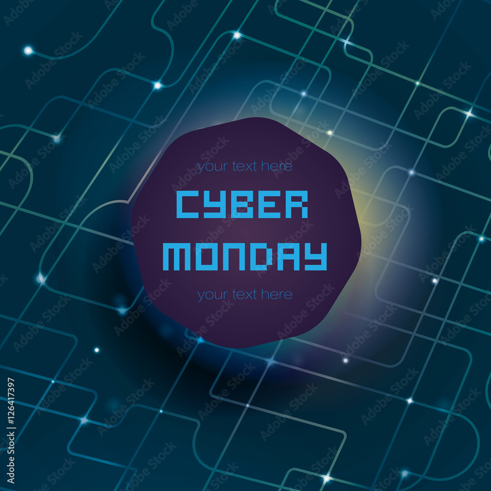 Cyber bright background Stock Vector | Adobe Stock