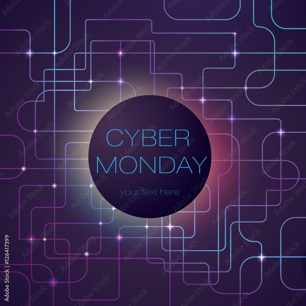 Cyber bright background Stock Vector | Adobe Stock