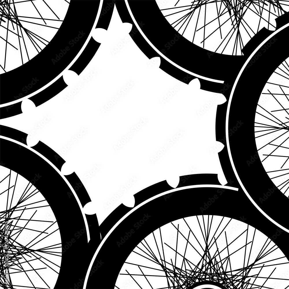 bike wheels background pattern. Pattern of bicycle wheels. bicycle ...