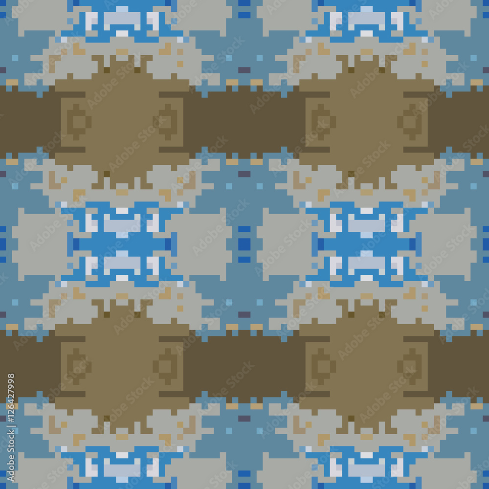 seamless tileable pixel texture pattern Stock Illustration | Adobe Stock
