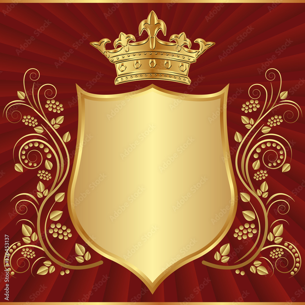 royal background with crown Stock Vector | Adobe Stock