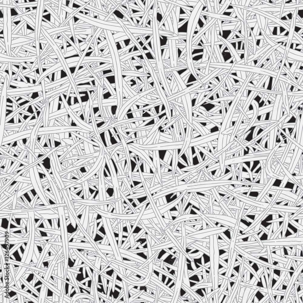 Grass texture- Seamless Pattern. Hand drawn seamlessly repeating vector ...