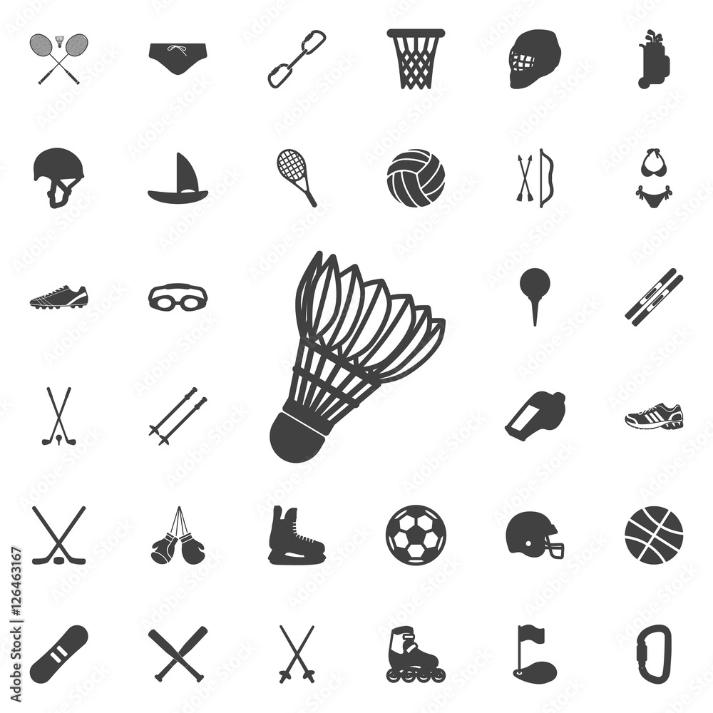 Badminton vector icon Stock Vector | Adobe Stock