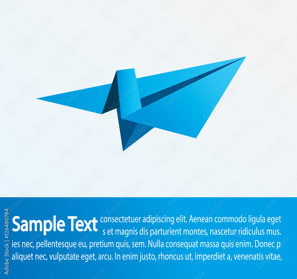 Paper airplane vector Stock Vector | Adobe Stock