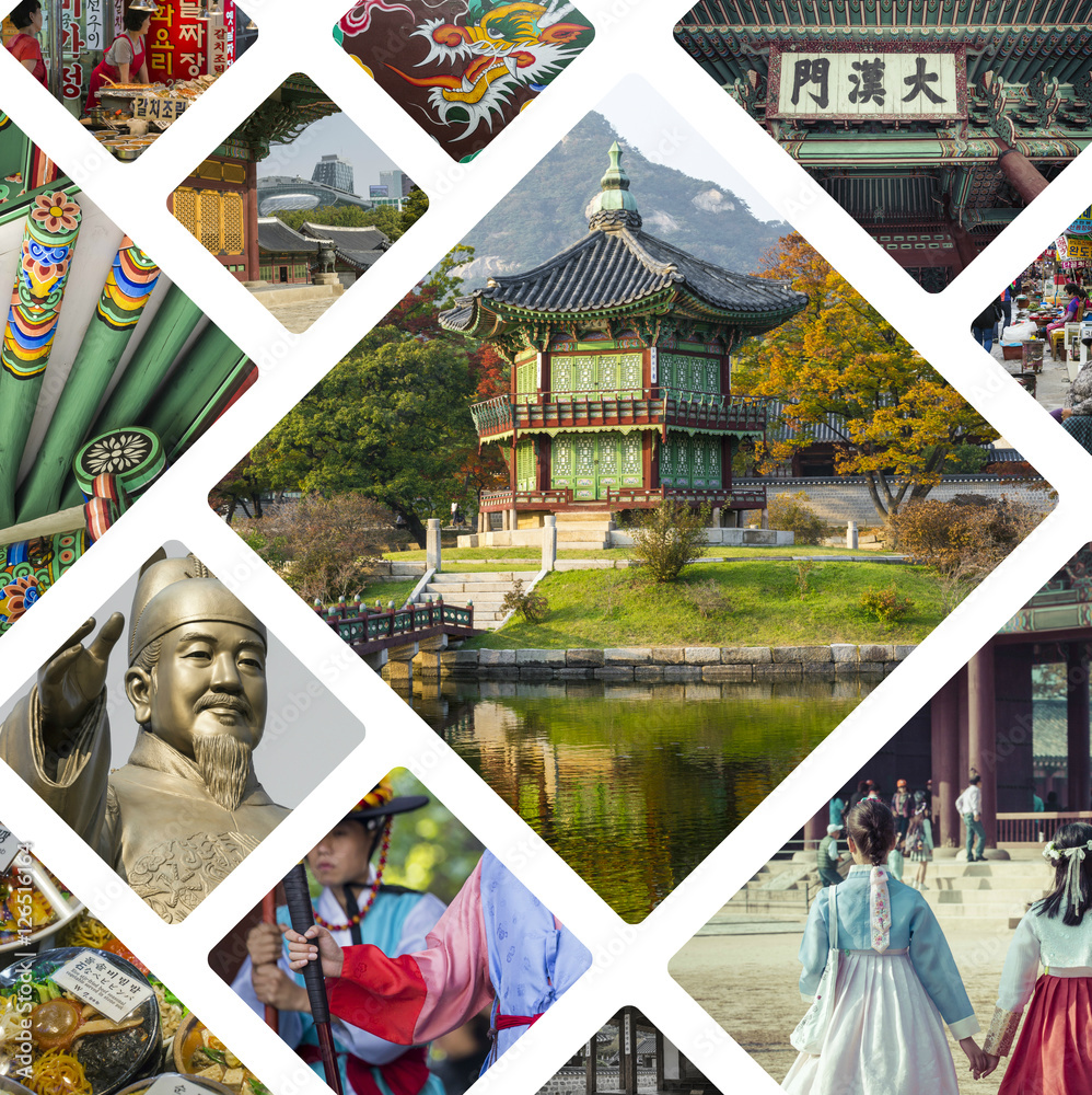 Collage of Seoul ( South Korea ) images - travel background (my Stock ...