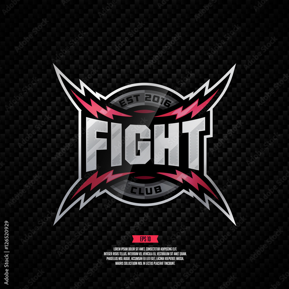 Fight club logo. Stock Vector | Adobe Stock