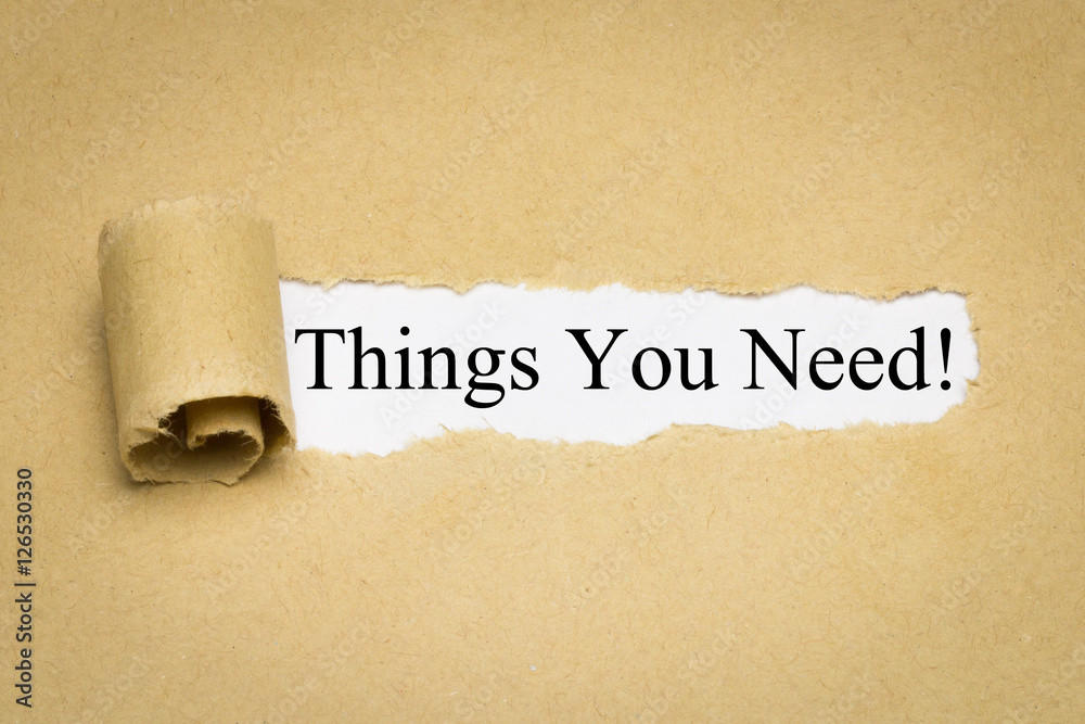 Things You Need! foto de Stock | Adobe Stock