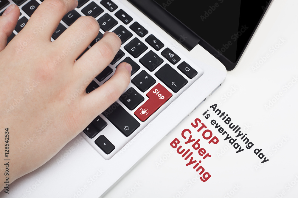 Stop cyber bullying conceptual idea Stock Photo | Adobe Stock