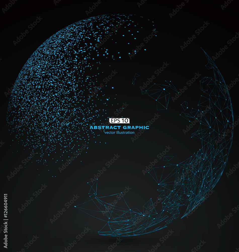 World map point, line, composition, representing the global, Global ...