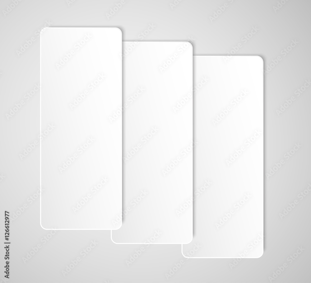 Paper Banner. Design Vector. Mockup. Rectangle. Stock Vector | Adobe Stock