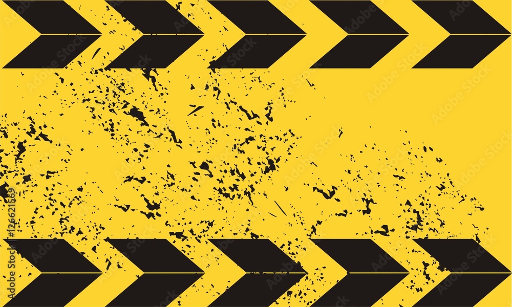 Black yellow road sign rectangular background Diagonal stripes Texture ...