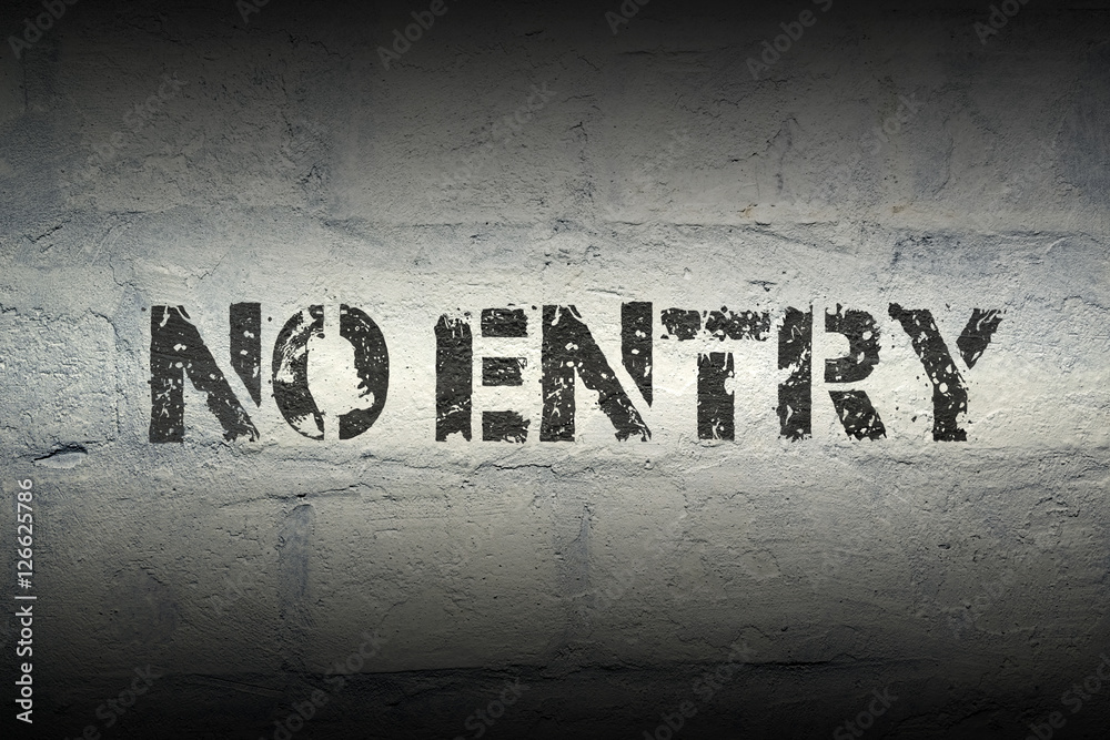 no entry GR Stock Photo | Adobe Stock