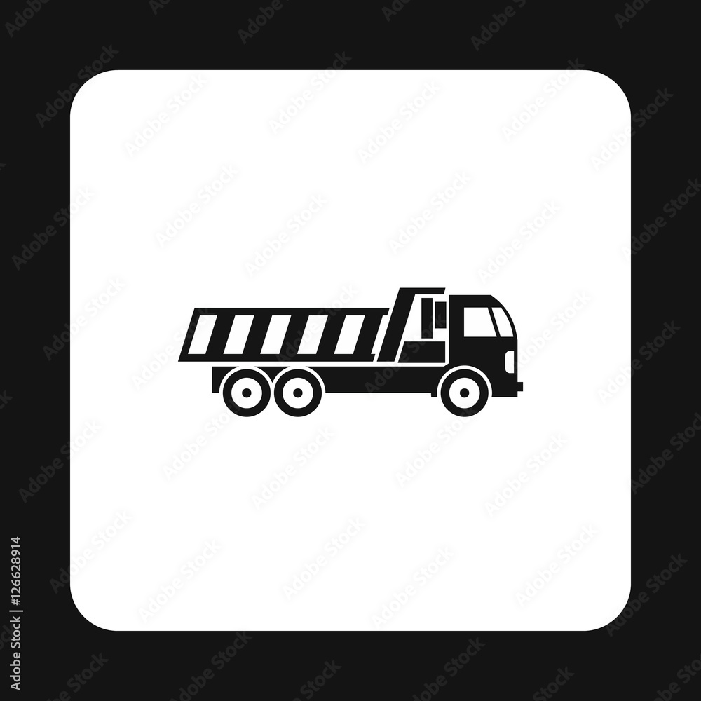Machinery icon in simple style isolated on white background. Transport ...