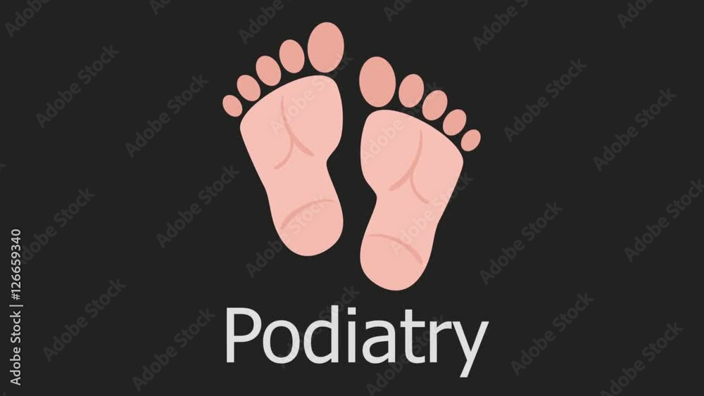 Foot podiatry medical concept. Human feet anatomy. Available in 4K ...
