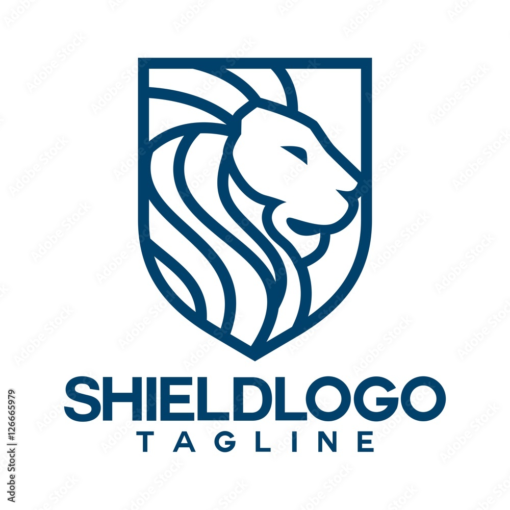 shield vector logo Stock Vector | Adobe Stock