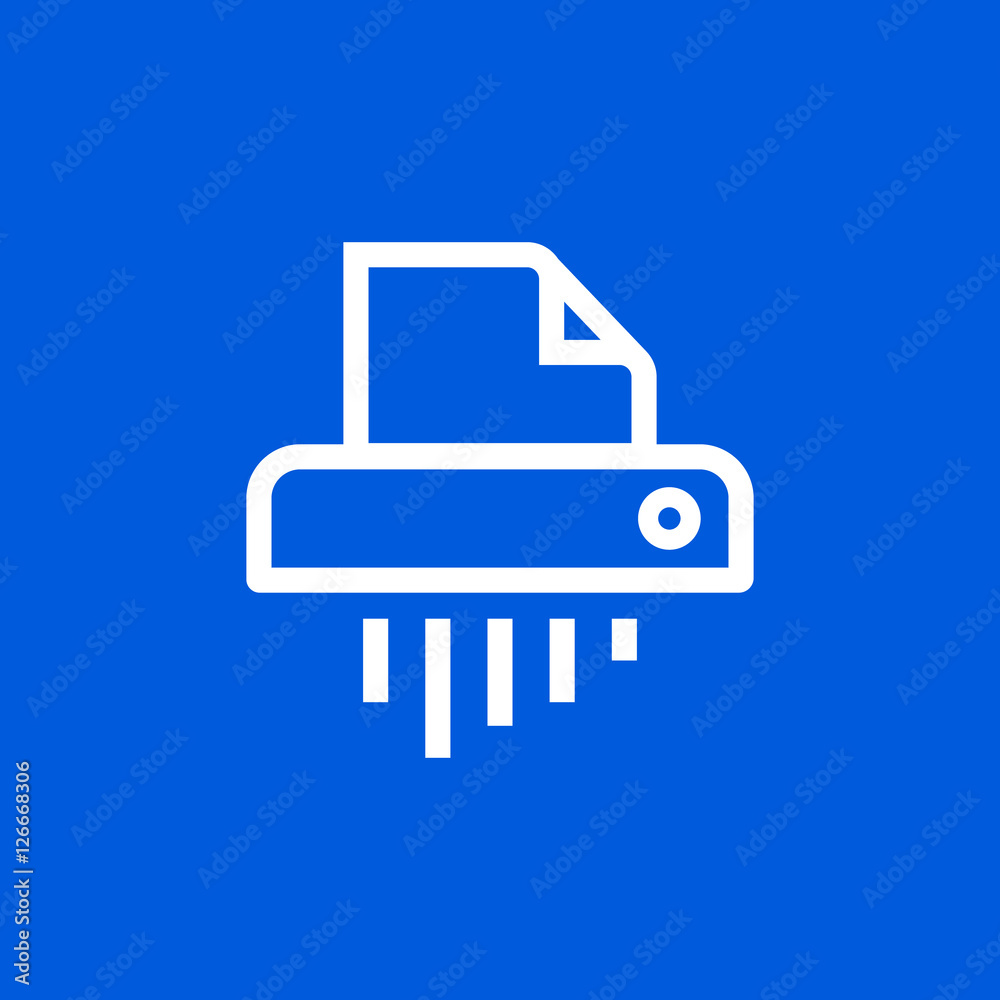 Shredder icon vector, clip art. Also useful as logo, app icon, symbol ...