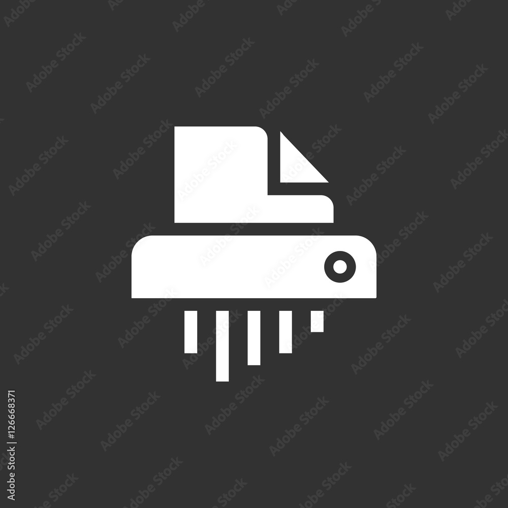 Shredder icon vector, clip art. Also useful as logo, app icon, symbol ...