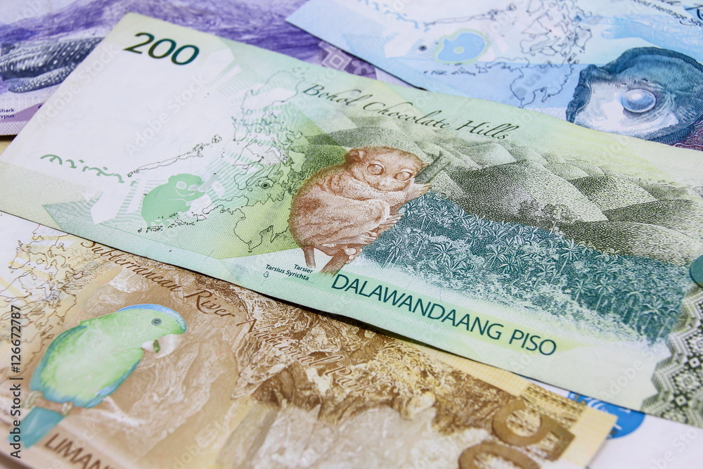 Piso currency of Philippine. Stock Photo | Adobe Stock