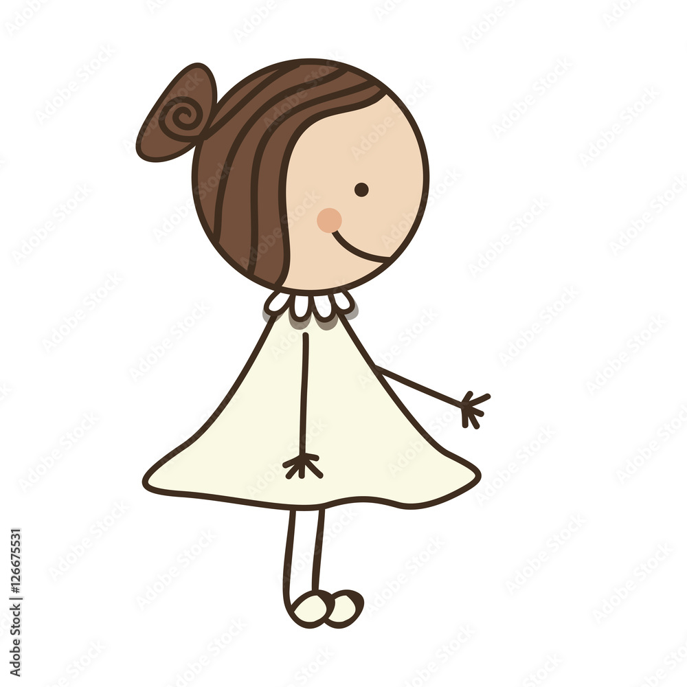 girl child icon image vector illustration design Stock Vector | Adobe Stock