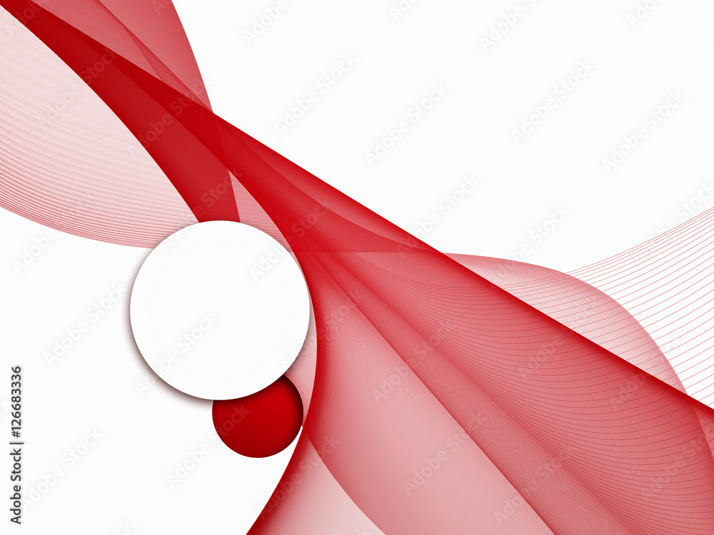 Abstract Red Smooth wave line Stock Illustration | Adobe Stock