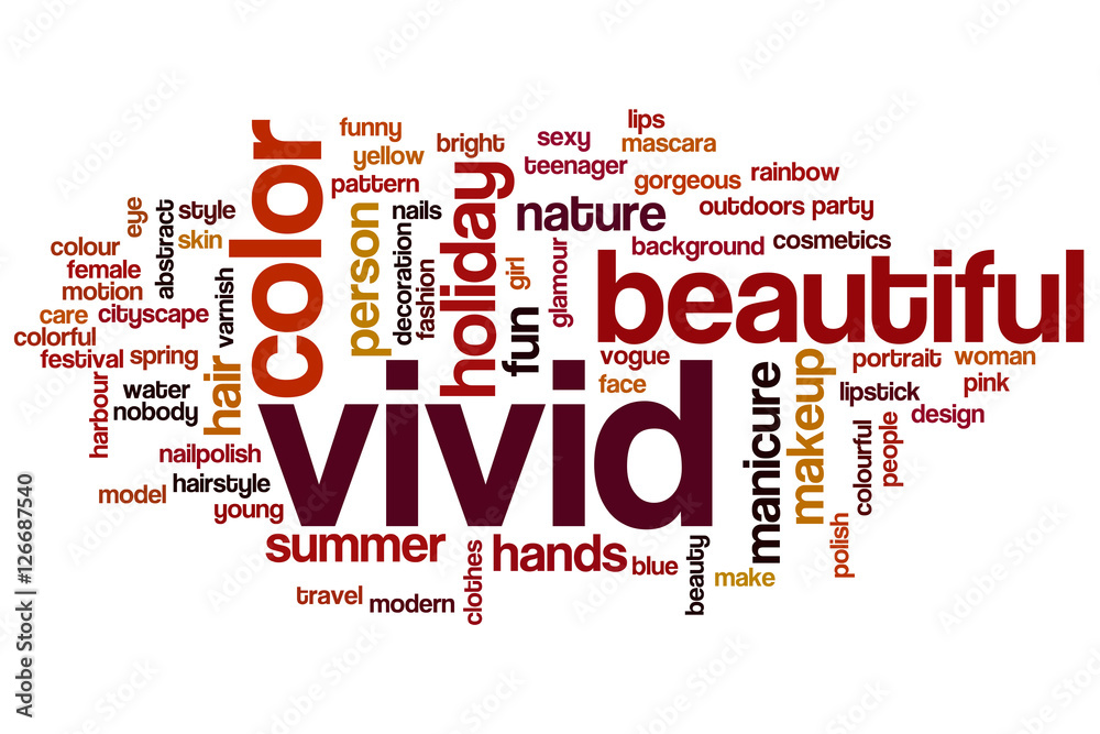 Vivid word cloud Stock Illustration | Adobe Stock