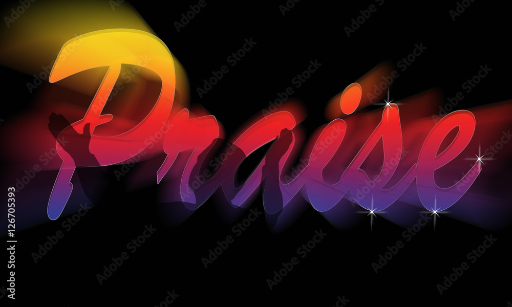 Praise and Worship Stock Illustration | Adobe Stock