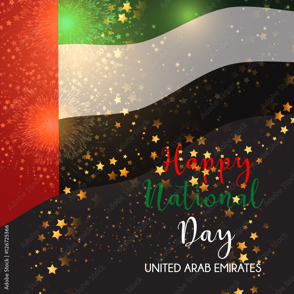 Decorative background for UAE National Day celebration Stock Vector ...