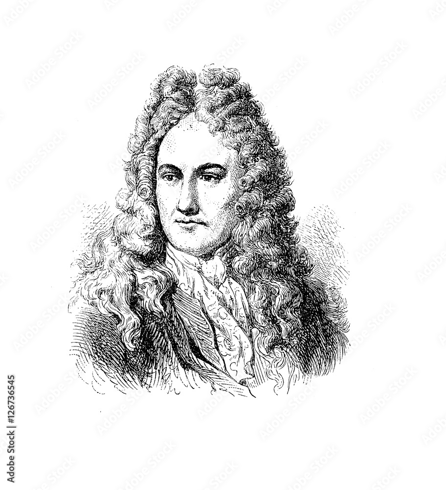 Poster Gottfried Wilhelm von Leibniz, German philosopher and ...