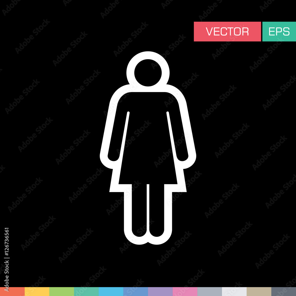 Human, Woman Symbol, Female, Person, Avatar, User Vector Icon Stock ...