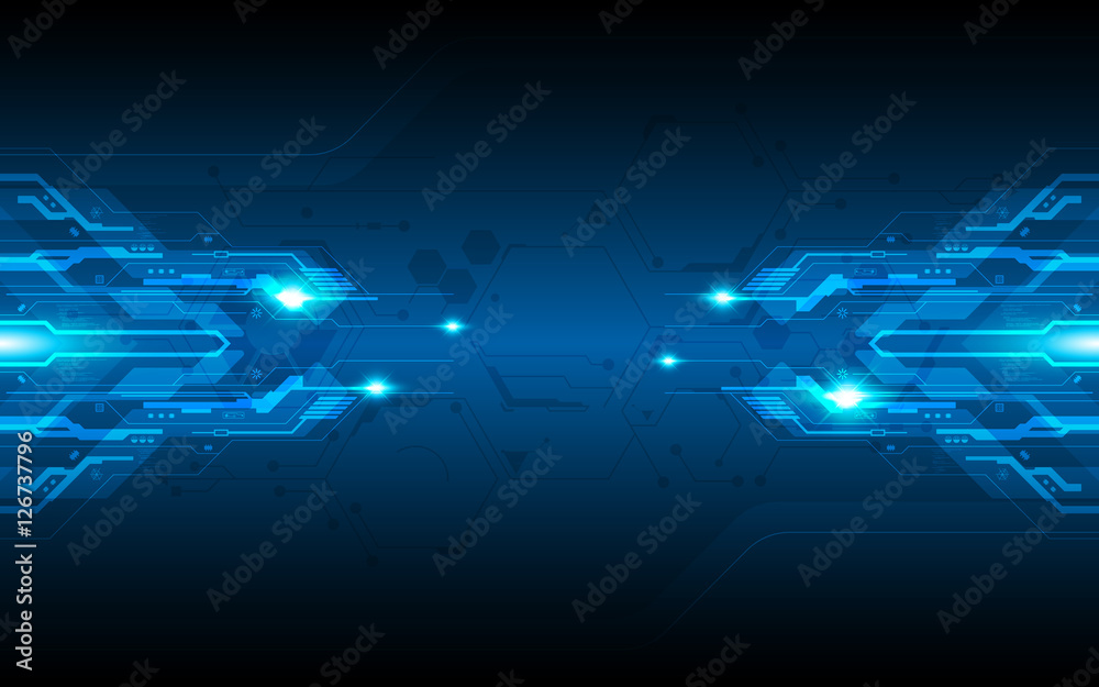 abstract digital technology frame design circuit pattern concept ...