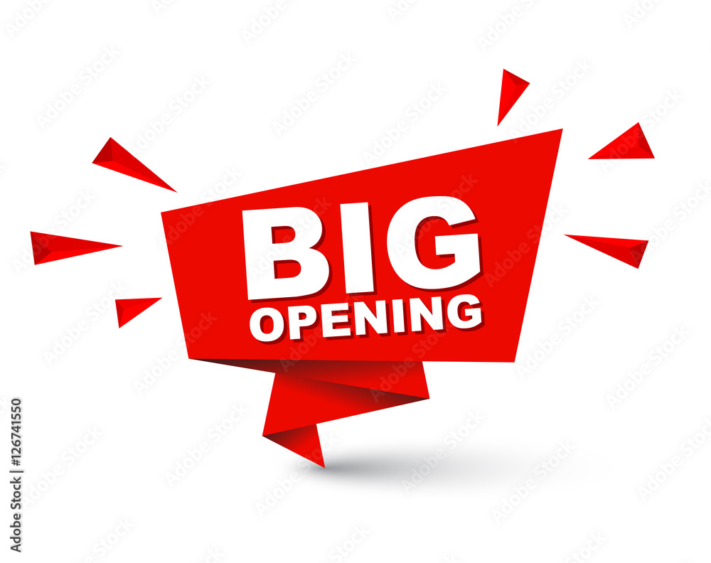 Red easy vector illustration isolated paper bubble big opening. This ...