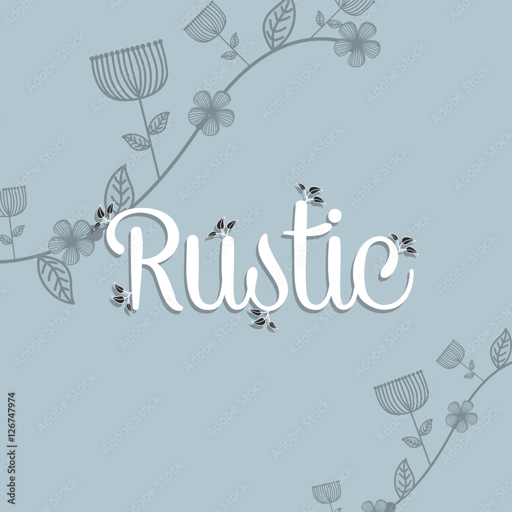 Rustic decorative style icon vector illustration graphic design Stock ...