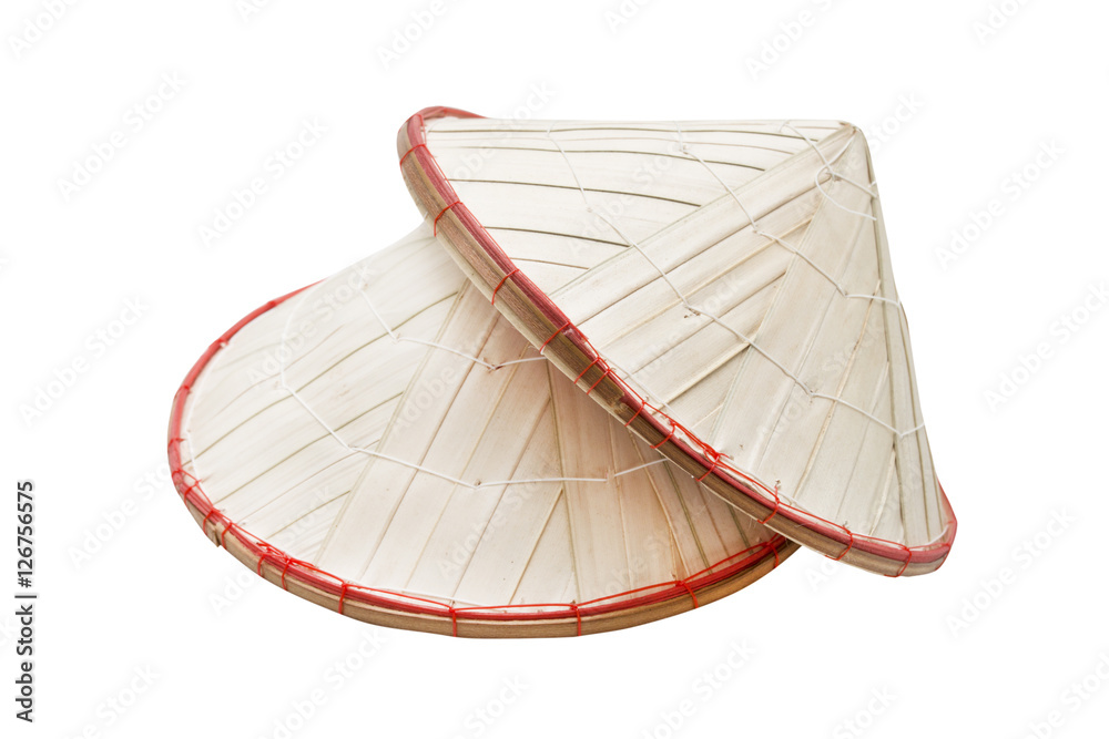 Vietnamese conical hat isolated on white background Stock Photo | Adobe ...