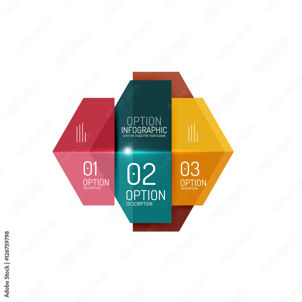 Paper infographic layout design templates Stock Vector | Adobe Stock