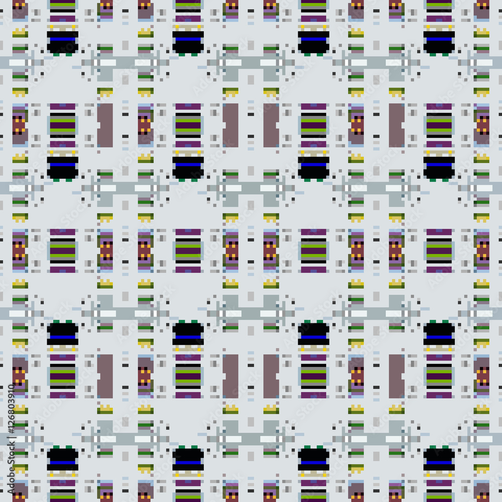 seamless tileable pixel texture pattern Stock Illustration | Adobe Stock