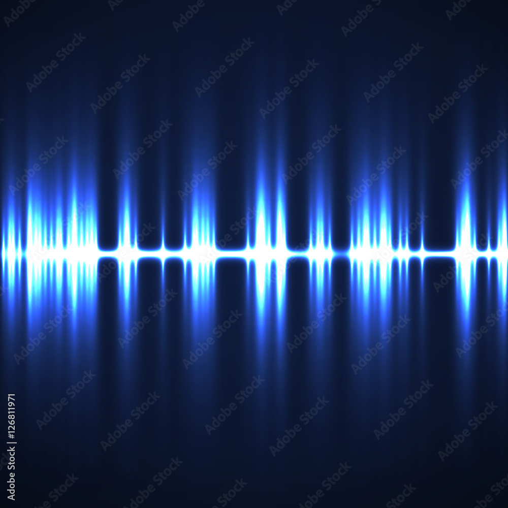 Abstract technology background with wave as equalizer Stock Vector ...