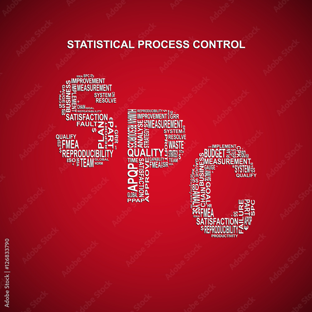 Statistical process control diagonal typography background Stock Vector ...