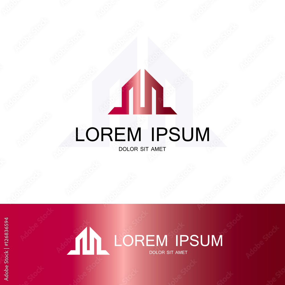 letter M construction company logo Stock Vector | Adobe Stock