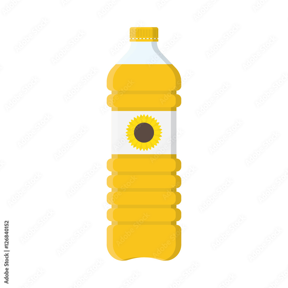 Bottle of vegetable oil Stock Vector | Adobe Stock