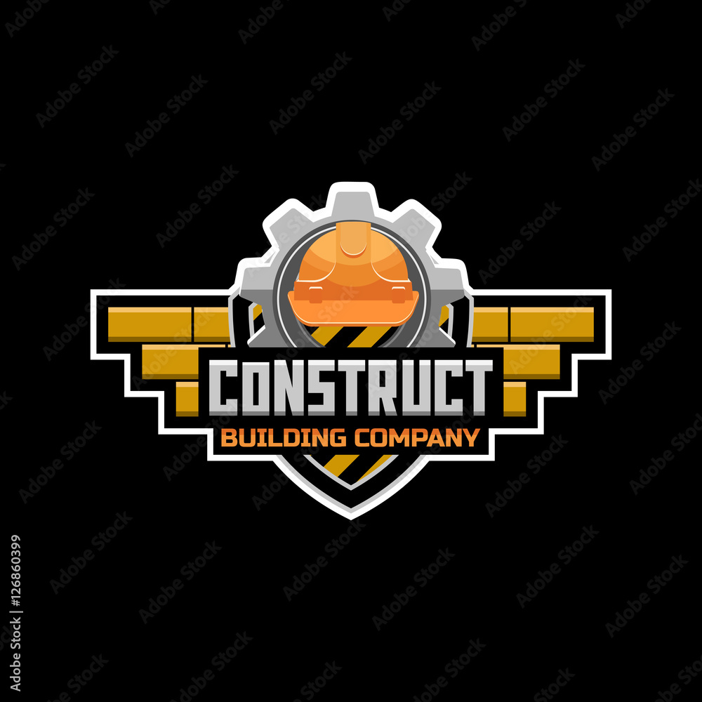 Building Construction Logo Stock Vector | Adobe Stock
