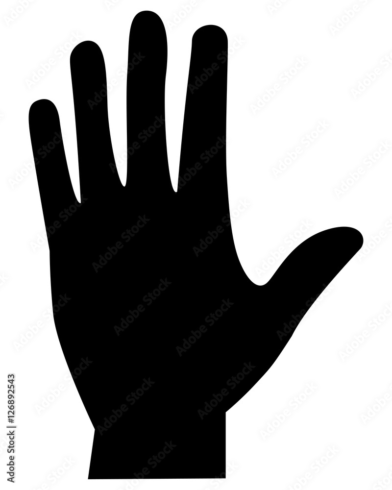 Hand Icon Stock Vector | Adobe Stock